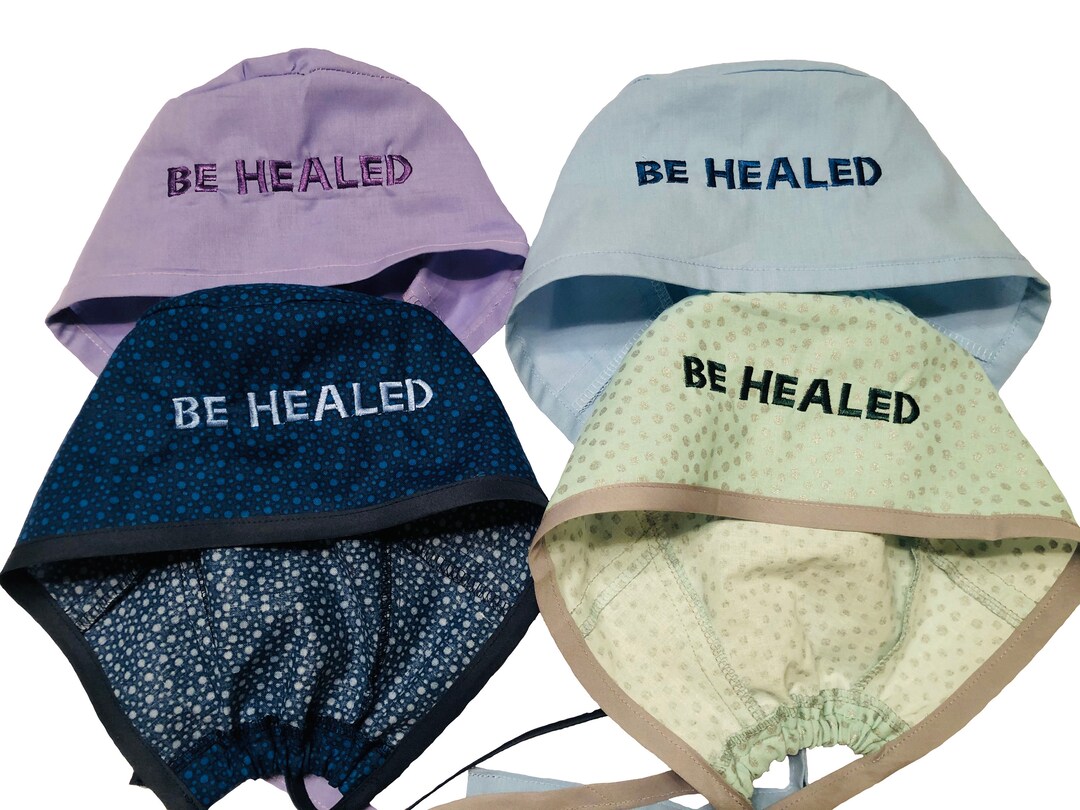 Christian Scrub Caps - Be Healed - Etsy