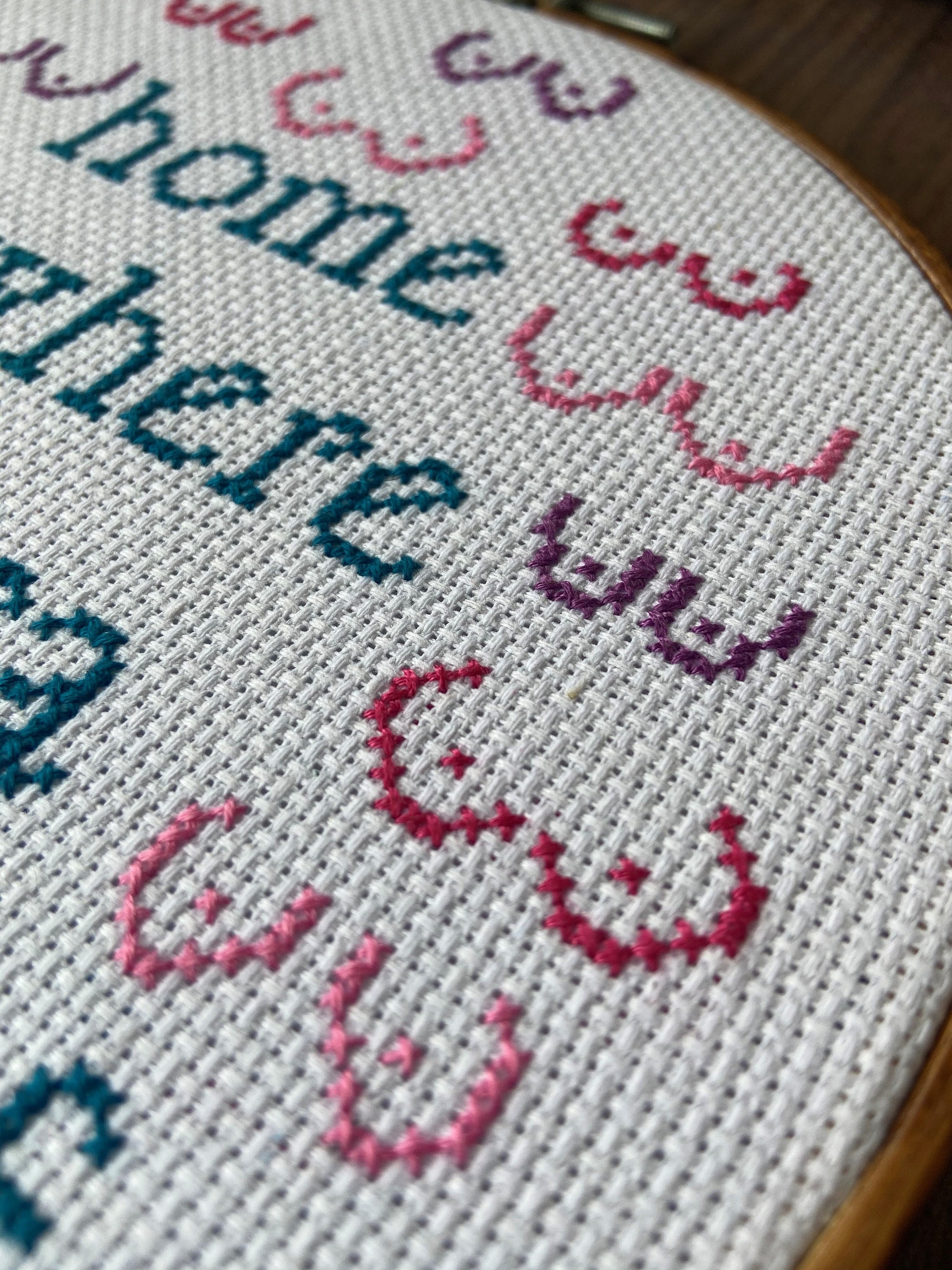 Home is Where the Bra Comes off Boob Funny Feminist Cross - Etsy