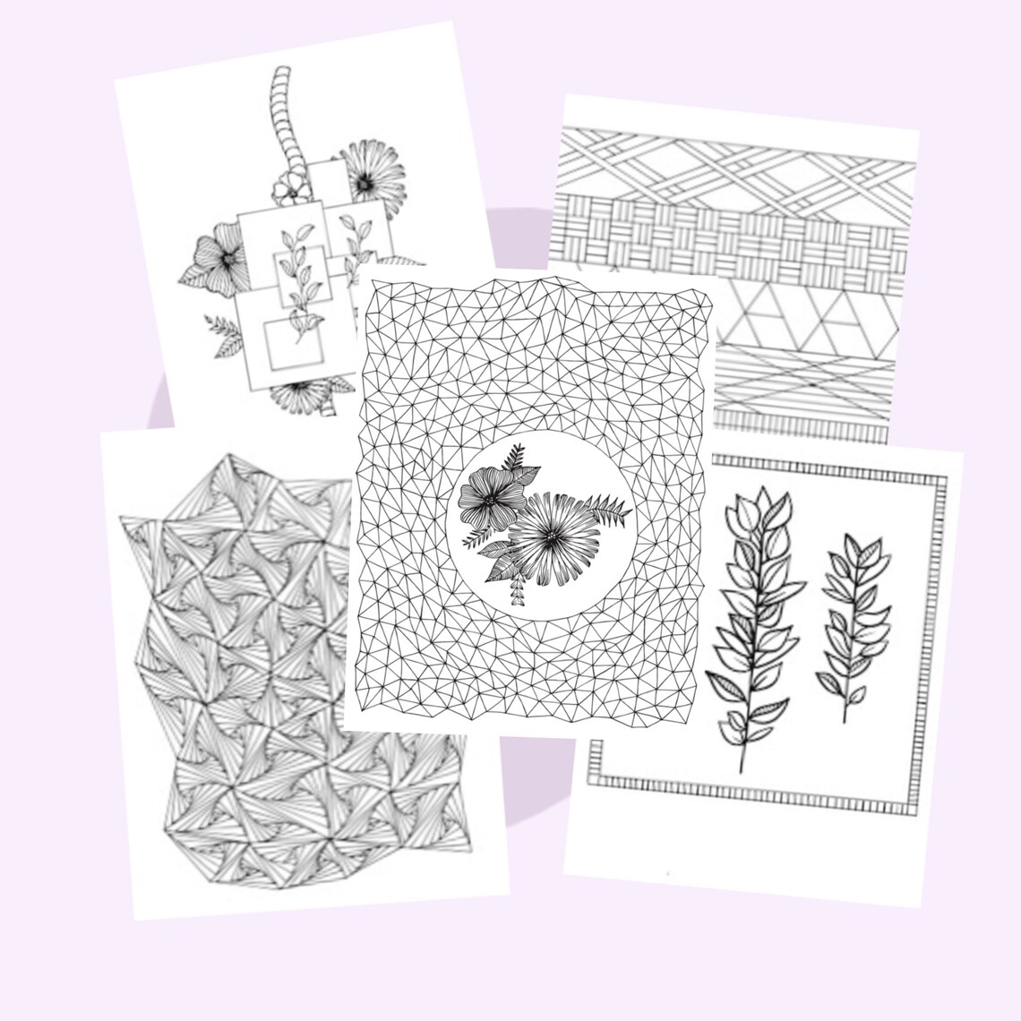 Instant Download Printable Coloring Book Peace & Patterns | Etsy