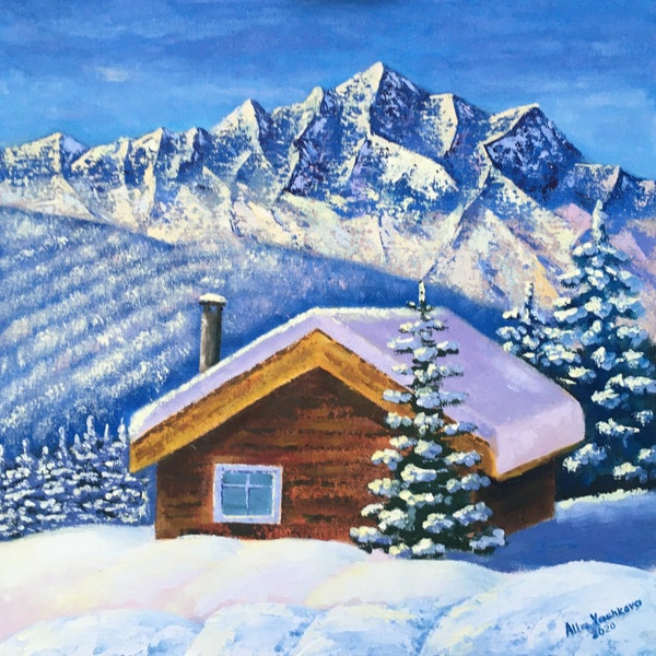 Alpine Painting - Etsy
