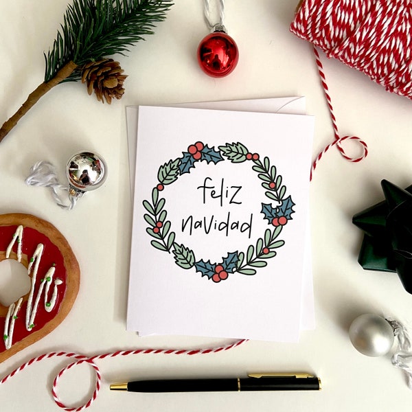 Spanish Holiday Card - Etsy