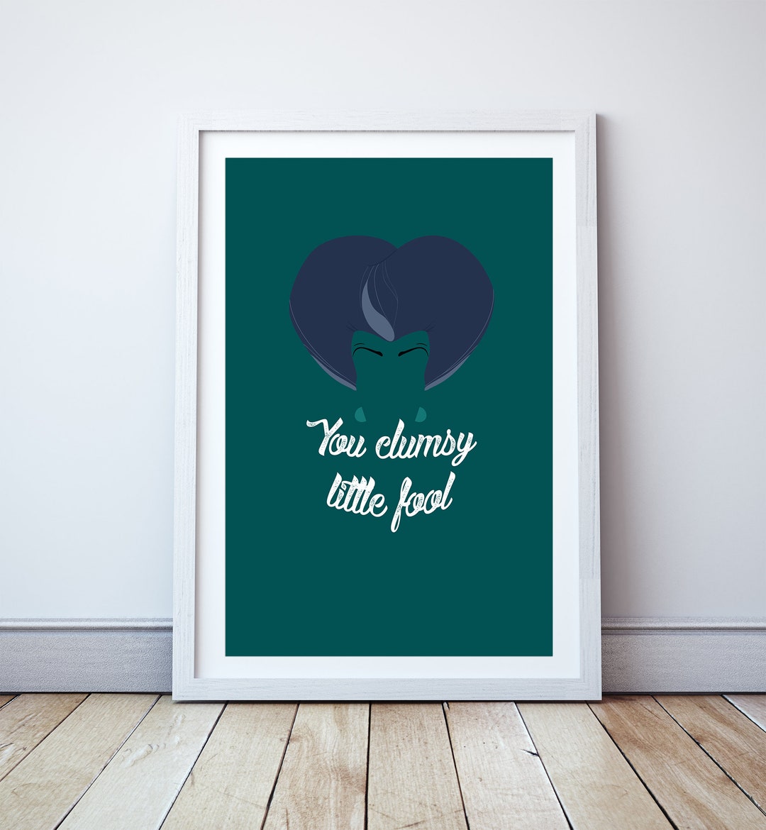 You Clumsy Little Fool - Minimal Print, Film Quote, Classic Movies - Etsy