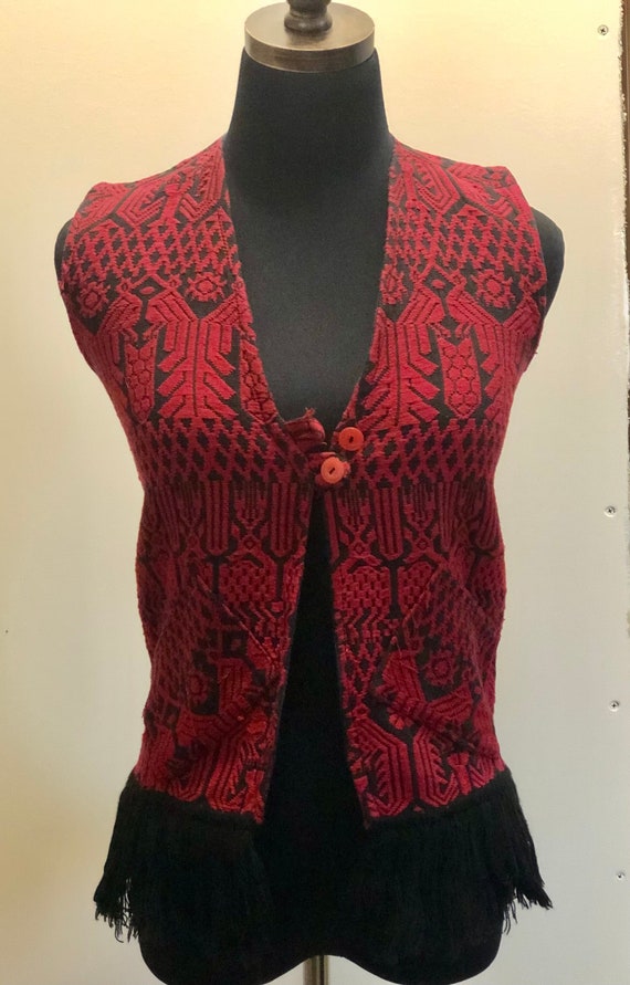 Vintage guatemalan handmade vest - Gem