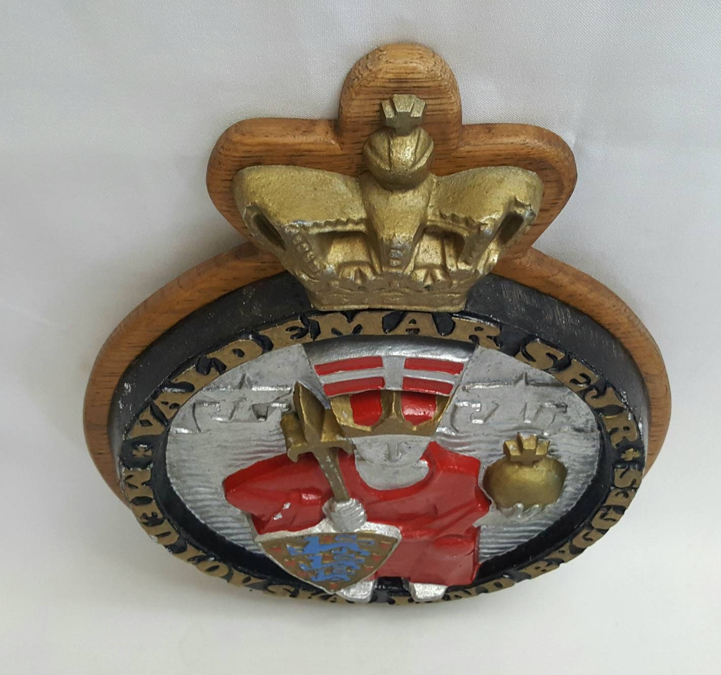 Vintage Danish Plaque an Unusual Alloy or Aluminium - Etsy UK