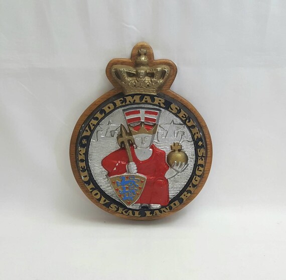 Vintage Danish Plaque an Unusual Alloy or Aluminium - Etsy UK