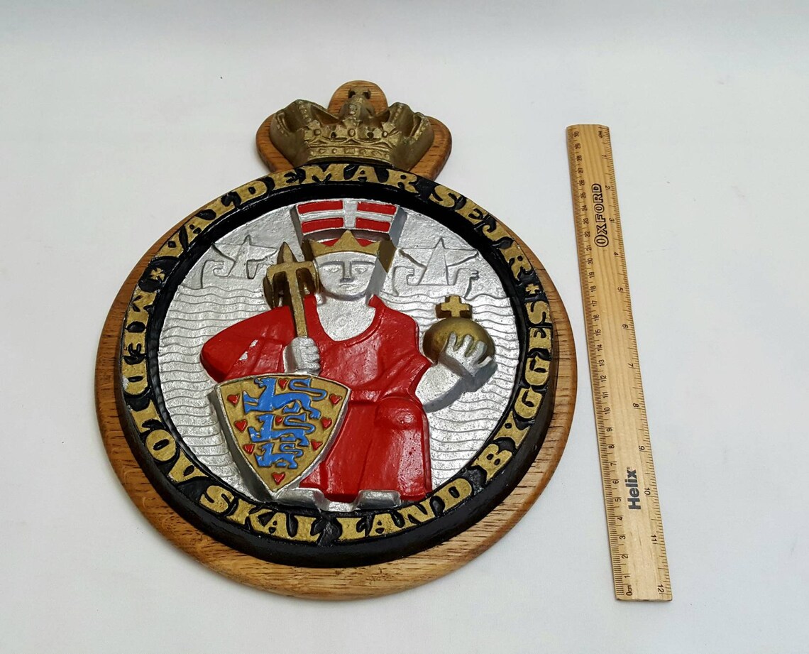 Vintage Danish Plaque an Unusual Alloy or Aluminium - Etsy UK