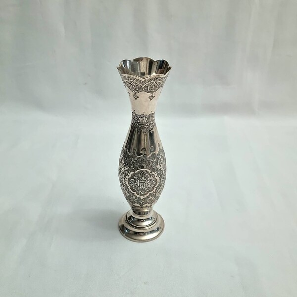 Silver Vase - Etsy
