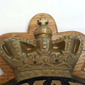 Vintage Danish Plaque - an Unusual Alloy or Aluminium Oak-mounted ...