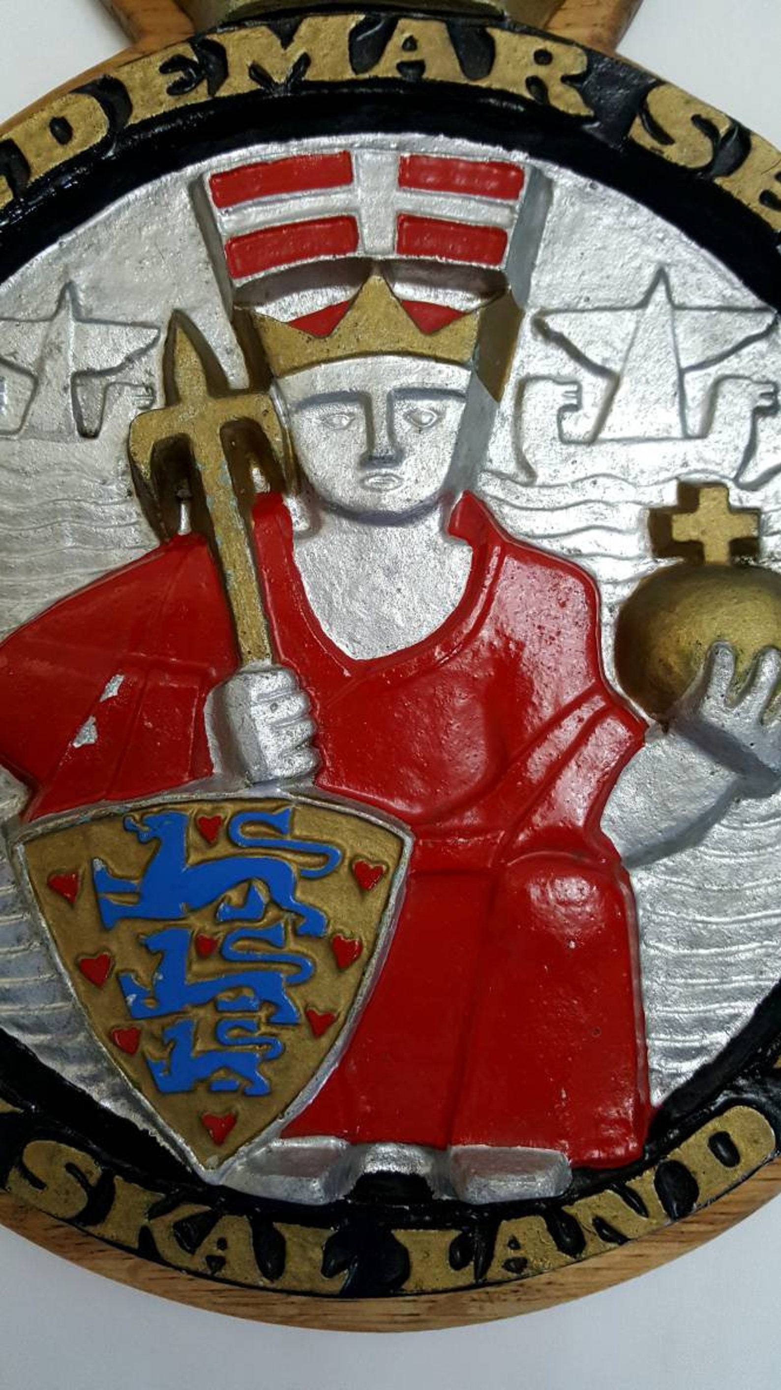 Vintage Danish Plaque an Unusual Alloy or Aluminium - Etsy UK