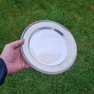 Antique Silver Plated Salver an Early 20th Century Silver Plated Tray ...