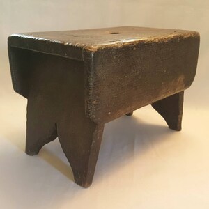 Antique pine footstool a simple country style rustic pine | Etsy