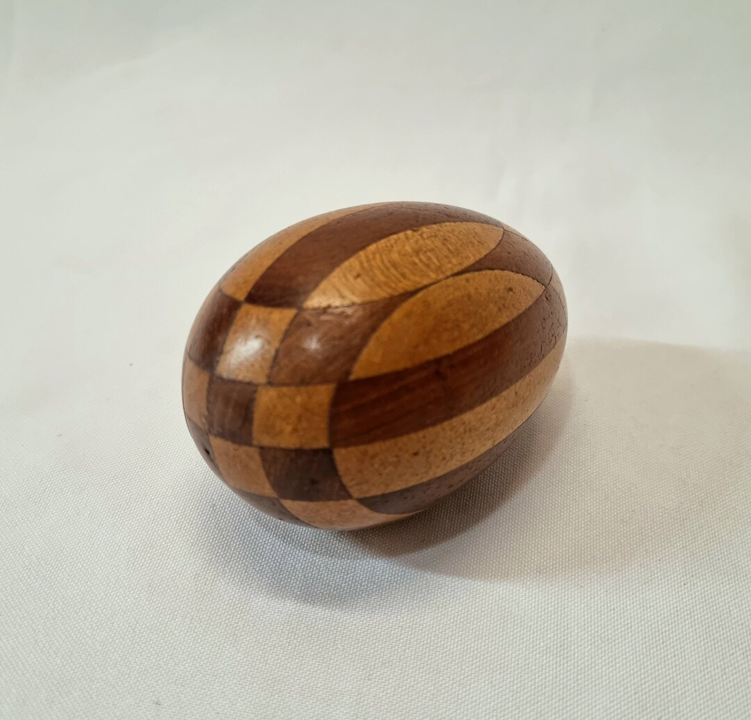 Vintage Darning Egg - an Early to Mid 20th Century Handmade Egg of Dual ...