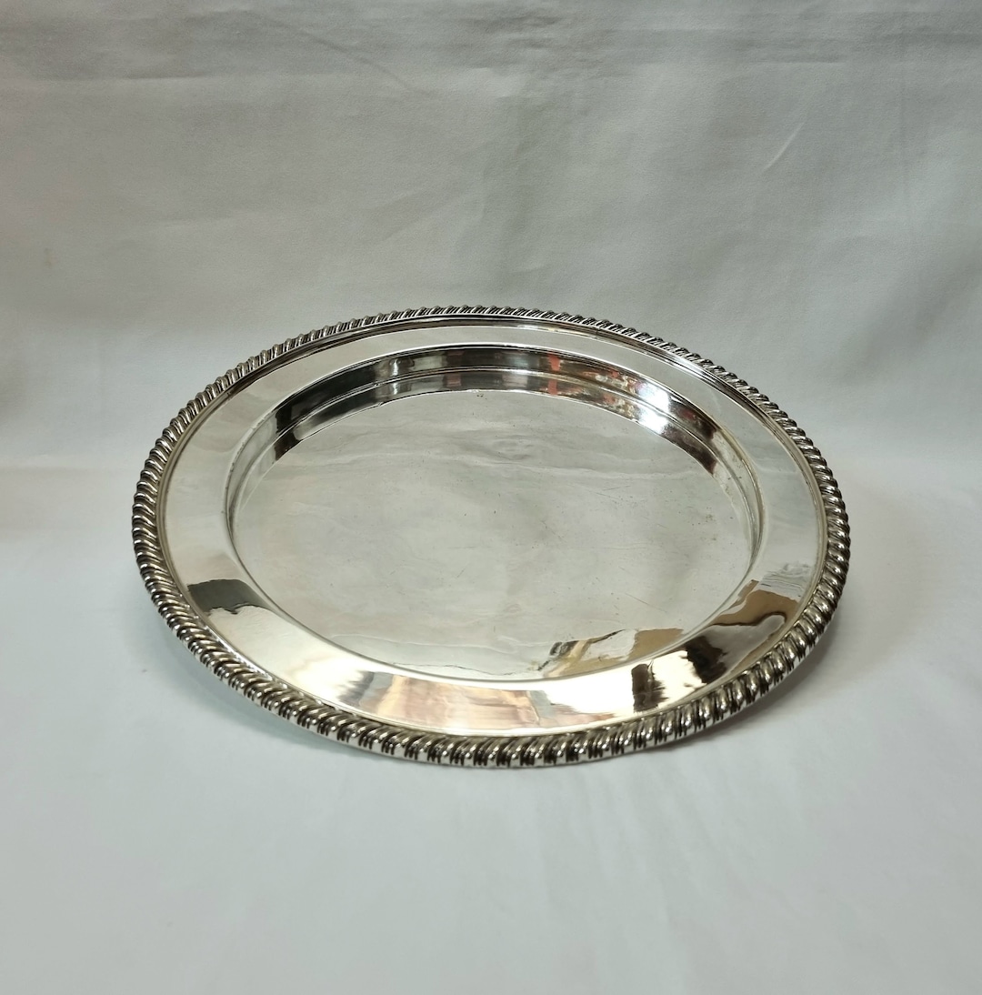 Antique Silver Plated Salver a Late Victorian EPNS Silver Plated ...