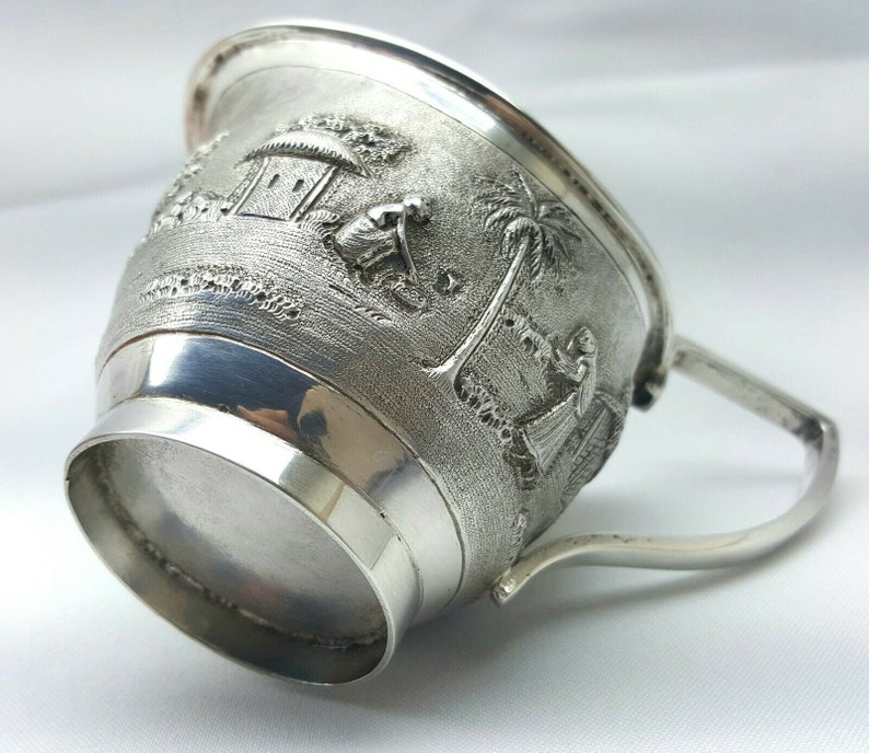 Antique Middle Eastern Silver Jug With Finely Worked Chased | Etsy