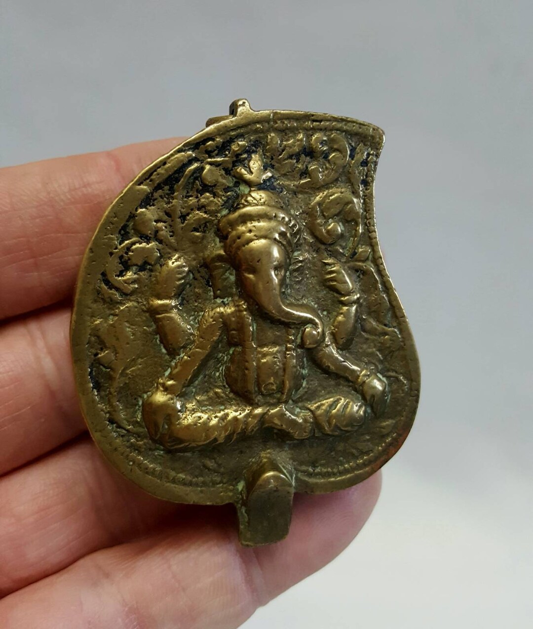 Vintage Bindi Box - a Southeast Asian Indian Small Brass Tikka Bindi ...