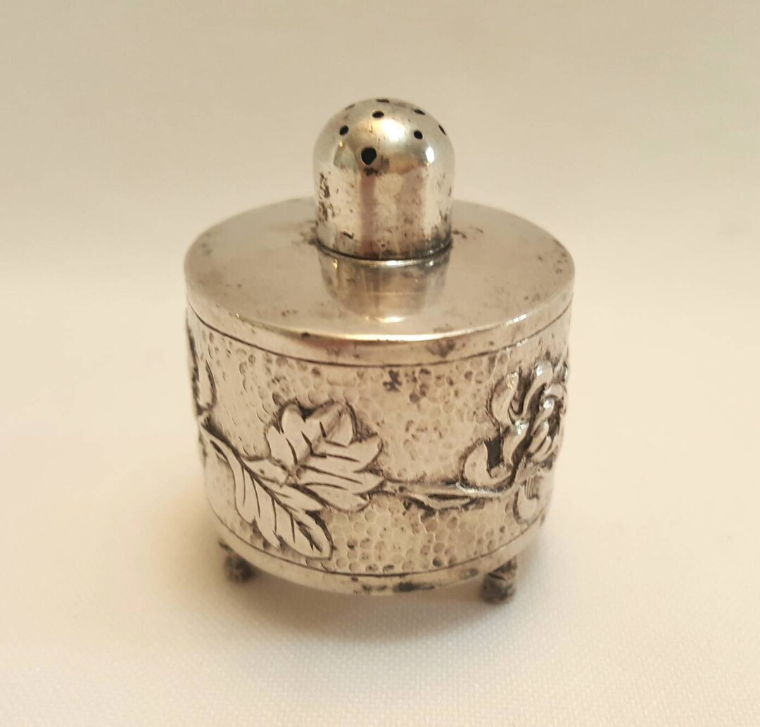 Chinese Silver Pepperette - an Antique Far Eastern Small Silver ...