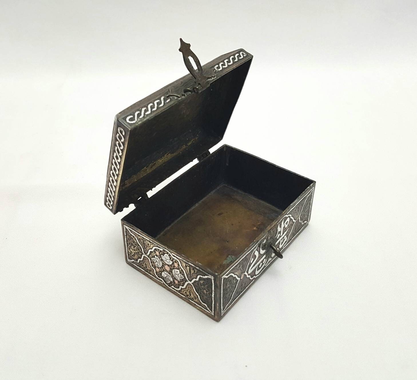 Antique Islamic Casket a Small Middle Eastern Islamic Brass - Etsy