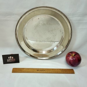 Antique Silver Plated Salver an Early 20th Century Silver Plated Tray ...