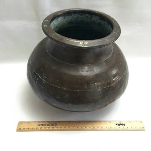 Antique Indian Copper Lota - Hindu Puja Lota, Hinda Lota Kalash, Chambu ...