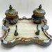 French Enamel Inkstand - a 19th Century Champleve Enamel and Ormolu ...