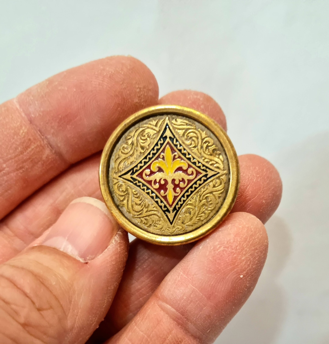 Vintage Pill Pot a Charming Antique Victorian Small Round Brass Pill ...