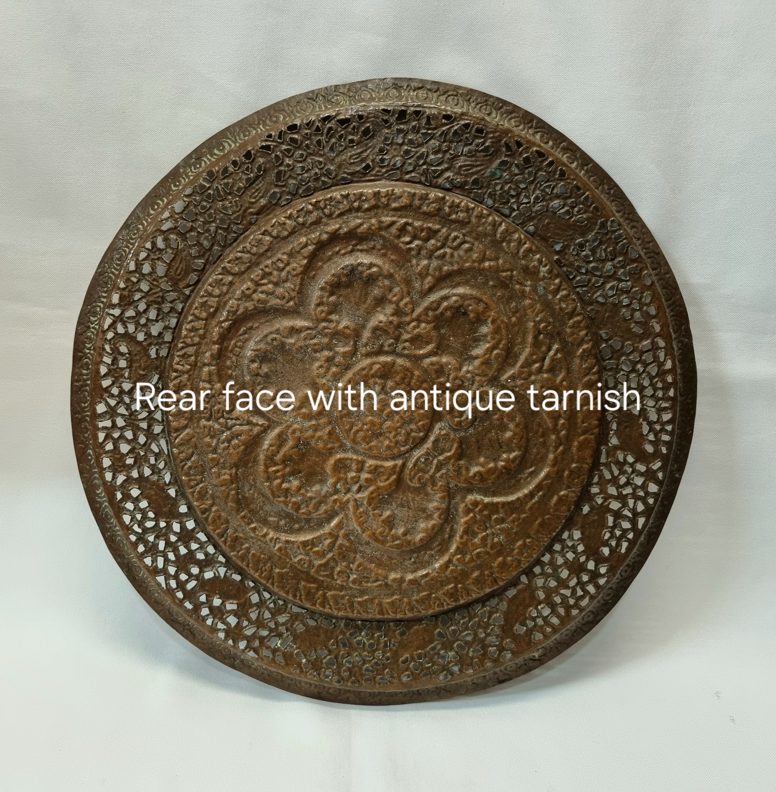 Antique Kashmiri Tray - an Attractive Antique Northern Indian Copper ...