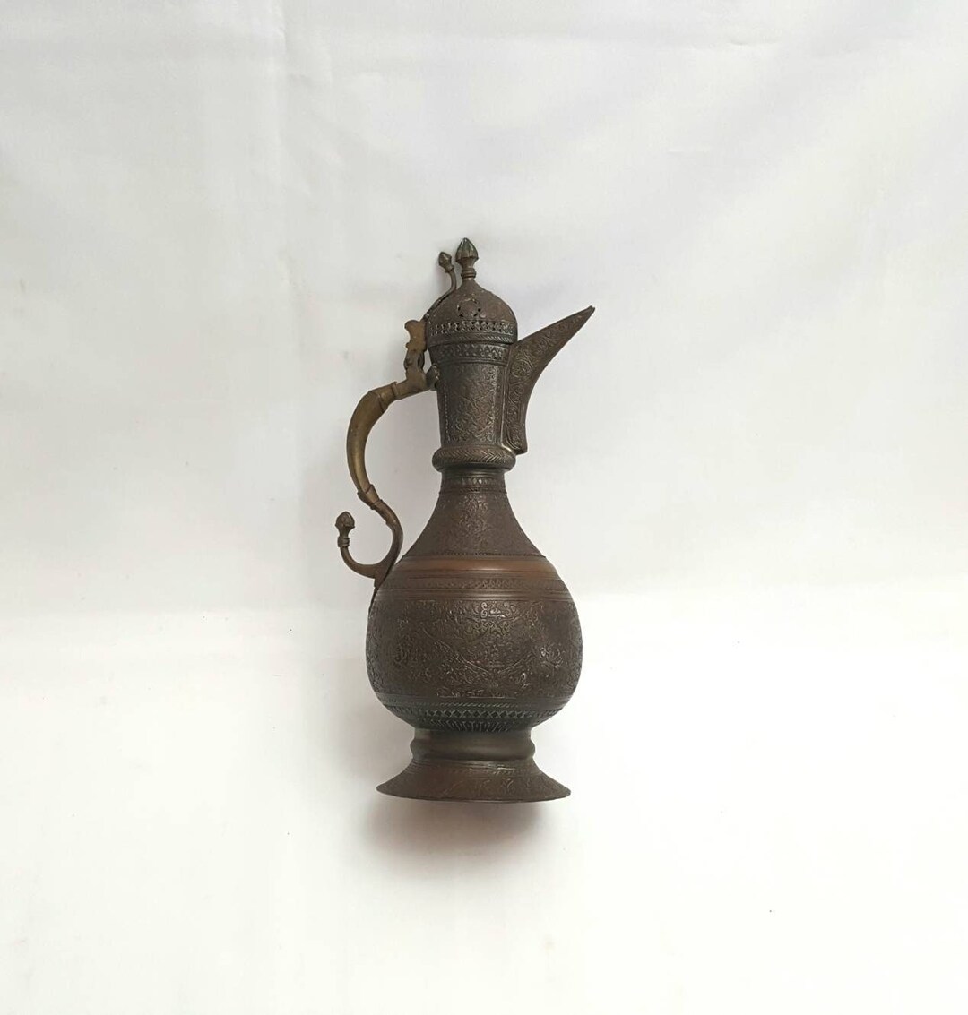 Antique Indian Pitcher - a Lovely Example of a South Asian Copper ...