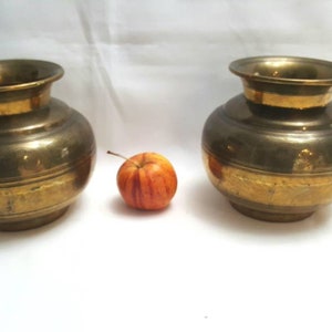 Indian Brass Lota Water Vessels a Good Pair of Hindu Puja - Etsy UK