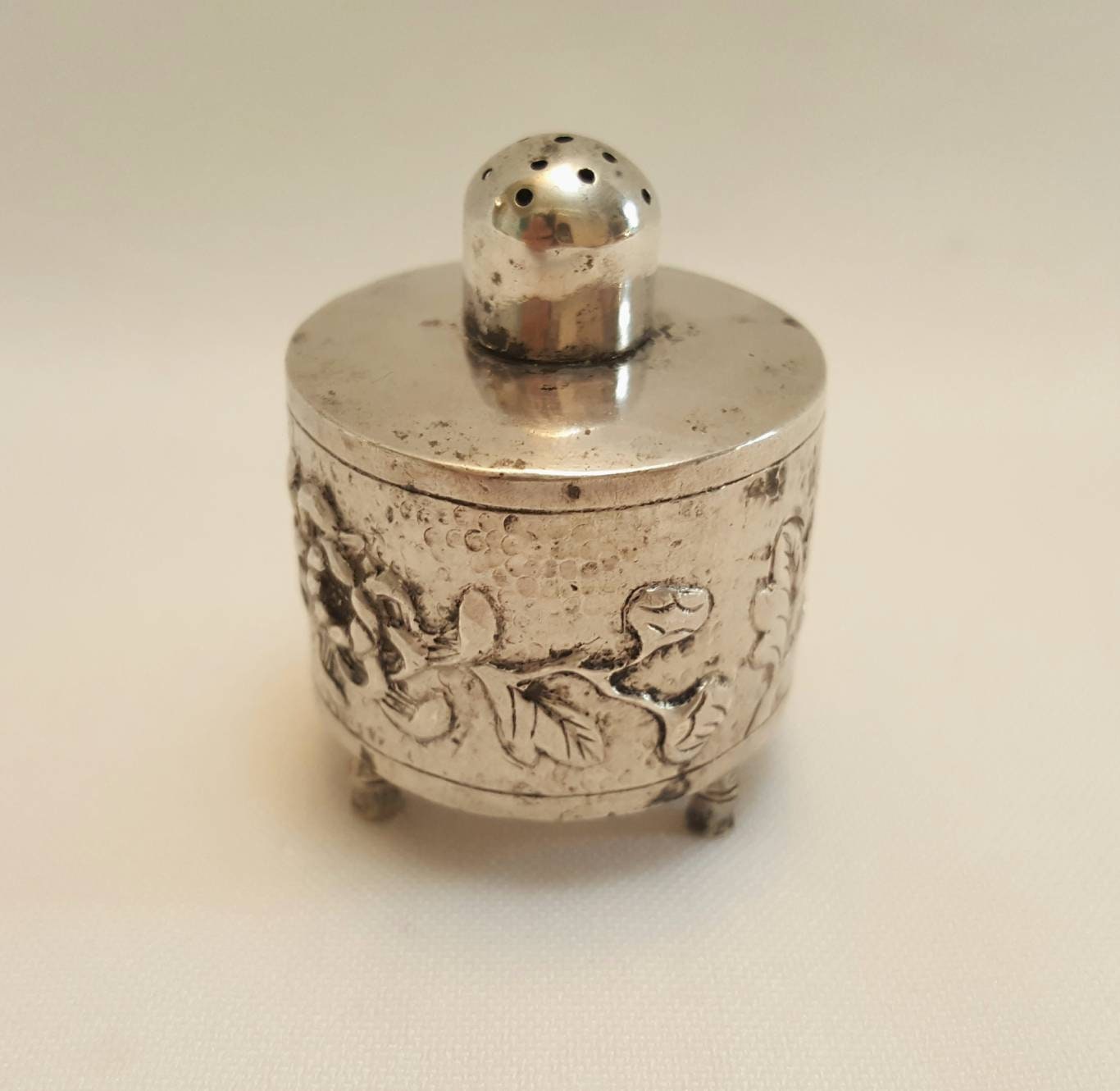 Chinese Silver Pepperette - an Antique Far Eastern Small Silver ...