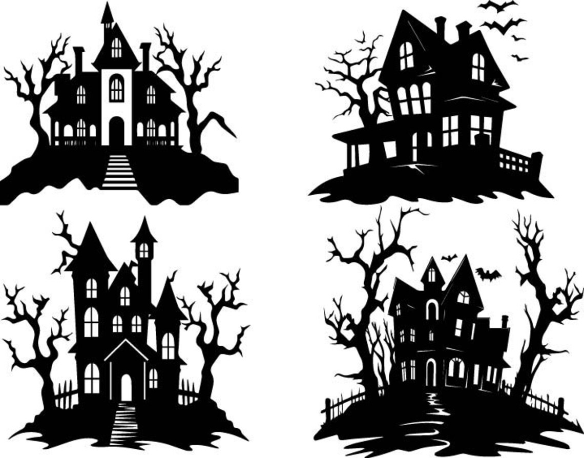 HAUNTED HOUSE SVG , Halloween Bundle Svg, Haunted House Svg Bundle ...