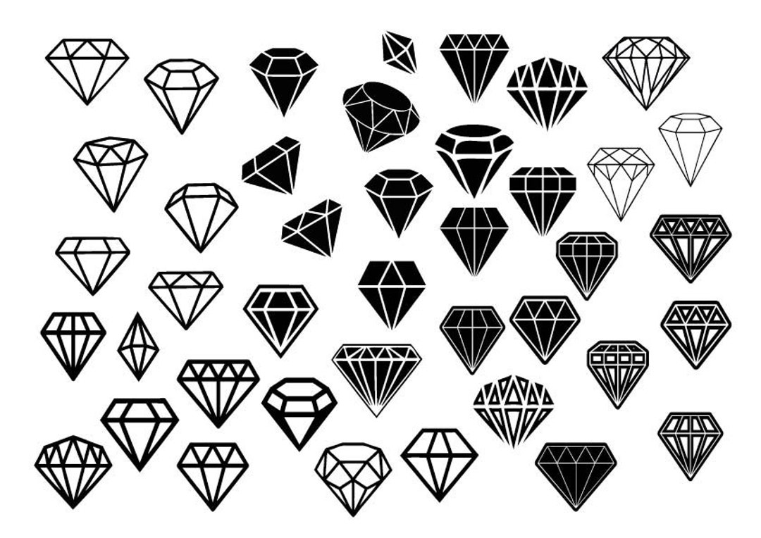Diamond Silhouette Clip Art