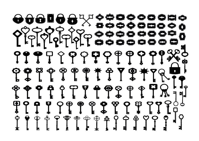 PAQUETE DE LLAVES SVG , Llaves SVG , Llaves Cricut , Imágenes ...