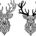 Cartoon Deer Svg, Mandala Deer Svg, Animals Mandala Svg, Deer Clipart ...