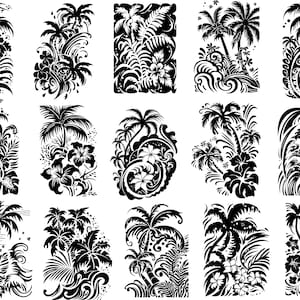 Hawaiian Theme Svg, Tropical Svg, Tropical Clipart, Tropical Cut Files ...