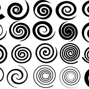 Spiral SVG Bundle, Hypnotic Spiral Svg, Spiral Clipart, Swirl Svg ...