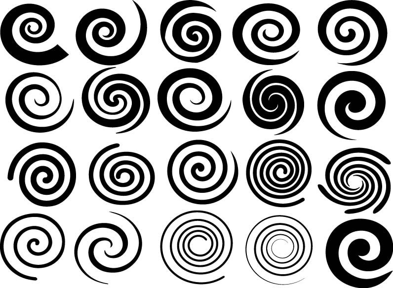 Spiral SVG Bundle, Hypnotic Spiral Svg, Spiral Clipart, Swirl Svg ...