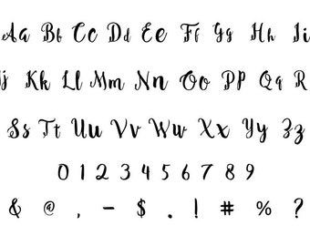 HANDWRITTEN FONT SVG Modern Calligraphy Svg Cut Files Curlz - Etsy