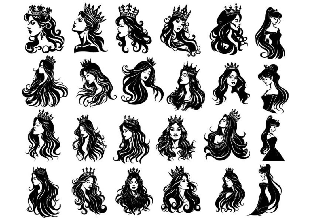 Queen Bundle Svg, Queen Clipart, Queen Cut Files for Cricut, Queen ...