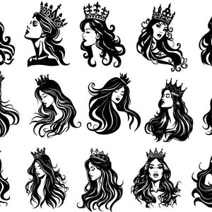 Queen Bundle Svg, Queen Clipart, Queen Cut Files for Cricut, Queen ...