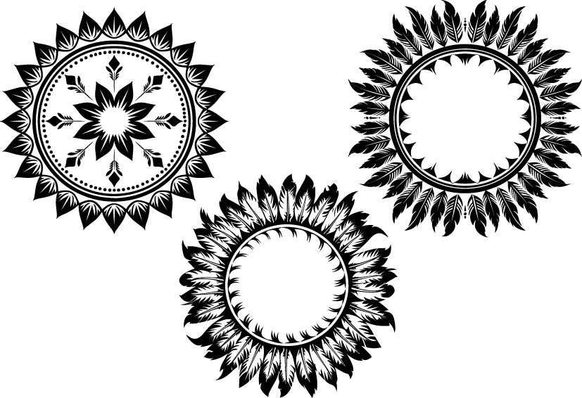 Native American Svg, Native American Circle Clipart, Native American ...