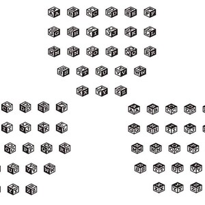 Cube Monogram Svg Font , 5 Cube Font Bundle Svg , Cube Font Cricut ...