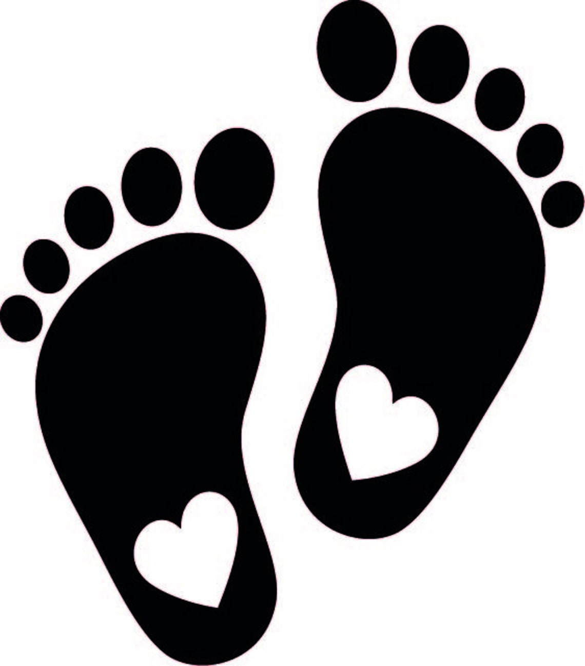 Baby Fußabdruck Babyfüße SVG Sofort Download Clipart - Etsy.de