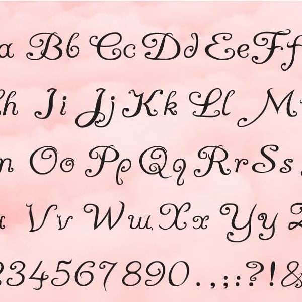 Curlz Font Etsy