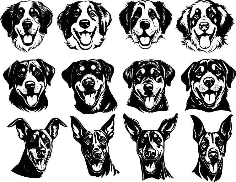 Dog Svg Bundle, Dog Breeds Svg, Dogs Clipart, Dogs Cut Files for Cricut ...