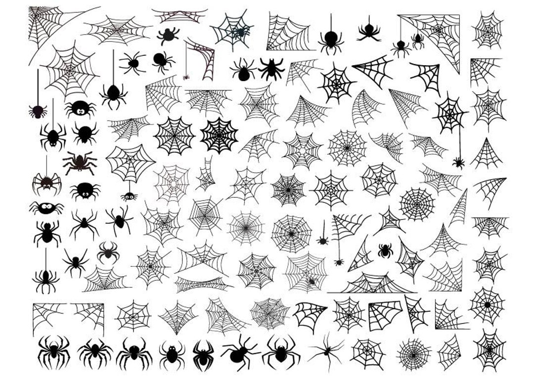 SPIDER WEB SVG, Spider Web Bundle Svg, Spider Web Clipart, Spider Web ...