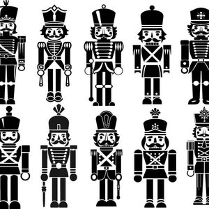 NUTCRACKER SVG, Nutcracker Bundle Svg, Christmas Nutcrackers Silhouette ...