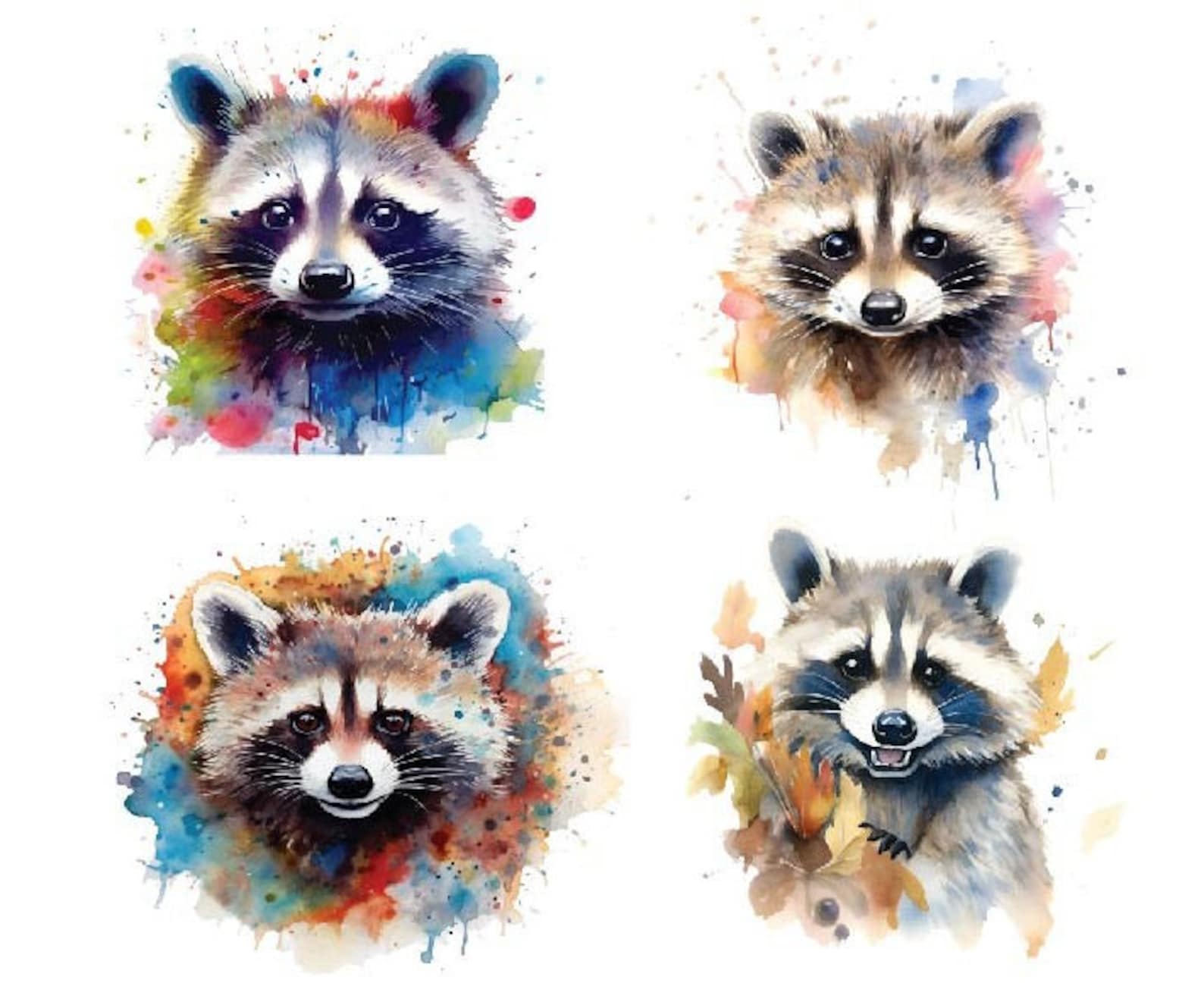 Watercolor Raccoon Png , Raccoon Clipart, Raccoon Png , Raccoon Baby ...