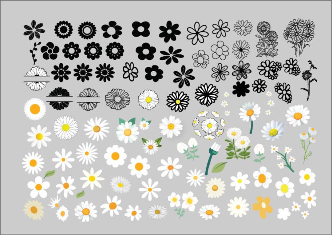 DAISY SVG, Daisy Bundle Svg, Daisy Flower Clipart, Daisy Cricut , Daisy ...