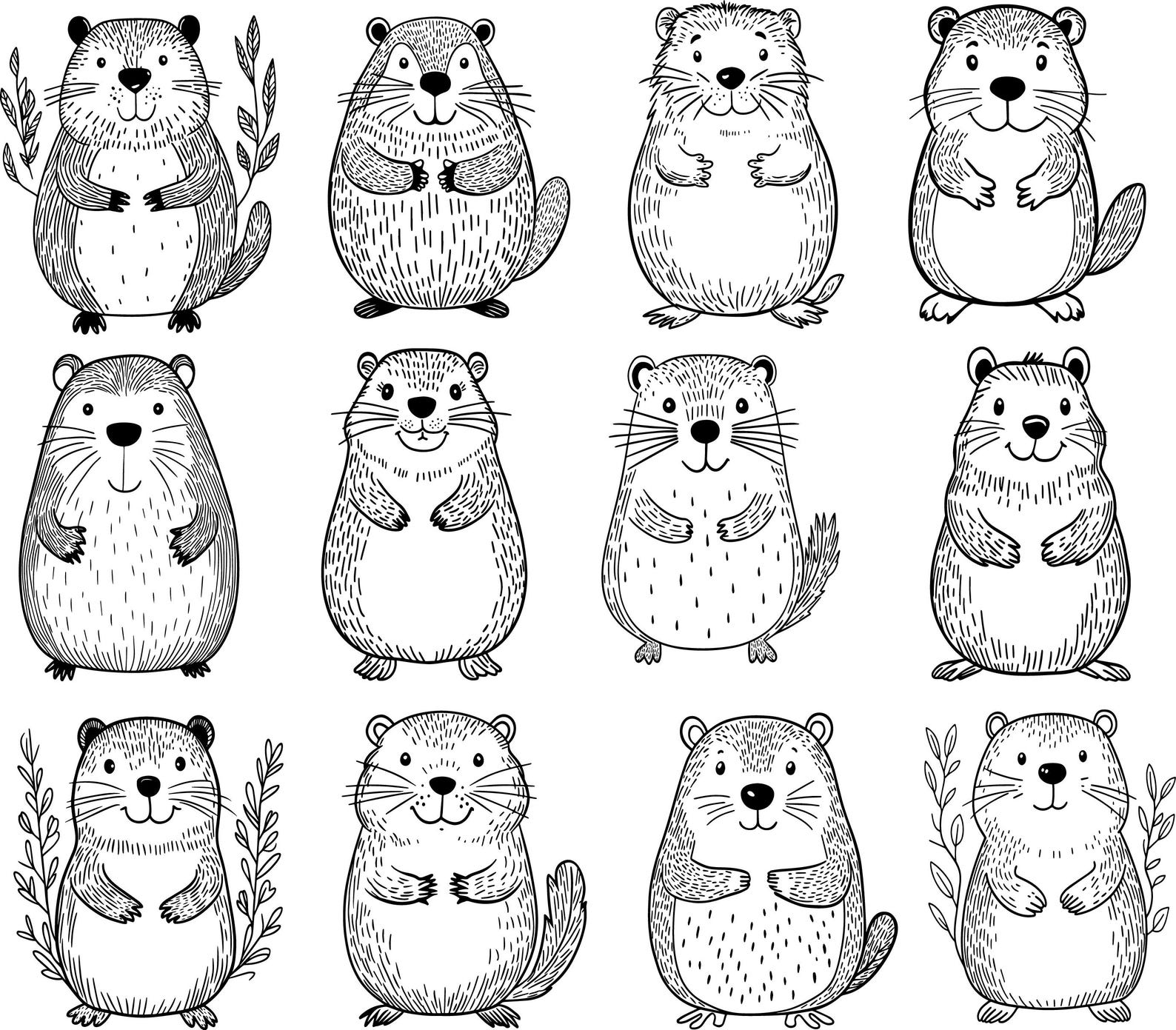 Beaver Svg Bundle, Cute Beaver Svg, Beaver Clipart, Beaver Cut Files ...