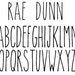 Rae Dunn Font Svg , Farmhouse Font , Rae Dunn Alphabet SVG , Skinny ...
